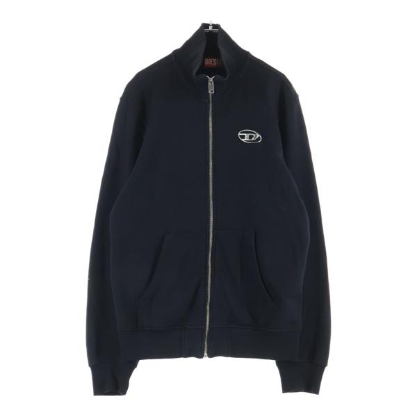 [商品番号]3226I170013[ブランド]DIESEL（ディーゼル）[モデル]S-GINNI-ZIP-OD エス ジンニ ジップ オーディー ロゴパッチ コットン ジップアップブルゾン ジャージ ブラック[販売店舗]BRING THRI...