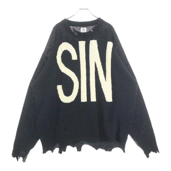 [商品番号]3326A230009[ブランド]SAINT MICHAEL（セントマイケル）[モデル]21AW WOOL SWTER SIN ウール 長袖セーター ニット ブラック SM-A21-0000-039[販売店舗]BRING仙台店