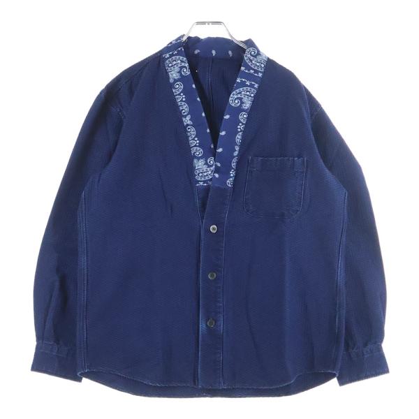 [商品番号]3326B050031[ブランド]SOPH.（ソフネット）[モデル]20-21AW DENIM BIG BAND COLLAR SHIRT デニム ビッグバンドカラー 長袖シャツ インディゴ SOPH-202003[販売店舗]B...