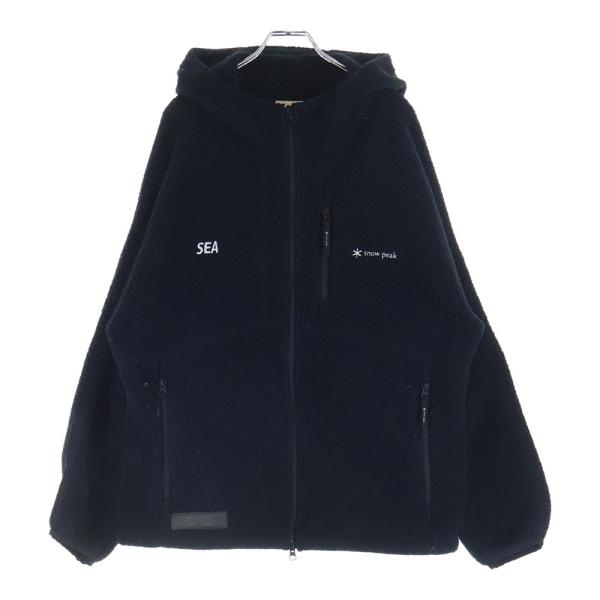 [商品番号]3326B210021[ブランド]snow peak（スノーピーク）[モデル]21AW×WIND AND SEA BOA FLEECE JACKET ウィンダンシー ボア フリースジャケット ブラック WAS-JK-21AW70...