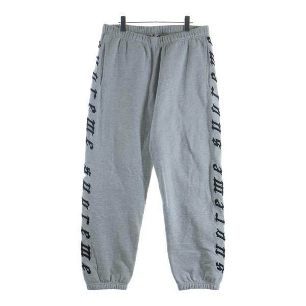 [商品番号]3326D150026[ブランド]SUPREME（シュプリーム）[モデル]21AW Raised Embroidery Sweatpants スウェットパンツ サイドライン刺繍 コットン グレー[販売店舗]BRING仙台店