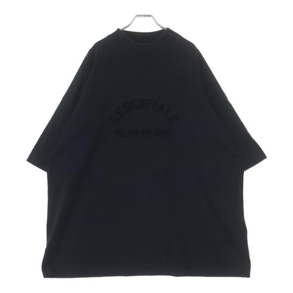 [商品番号]3326E180002[ブランド]FEAR OF GOD ESSENTIALS（フィアオブゴッド エッセンシャルズ）[モデル]ブランドロゴ モックネック 半袖Tシャツ カットソー ブラック[販売店舗]BRING仙台店