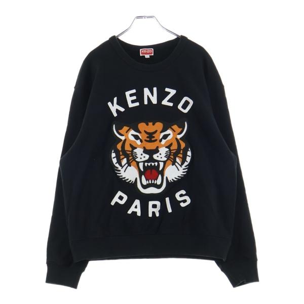 [商品番号]3326H240007[ブランド]KENZO（ケンゾー）[モデル]LUCKY TIGER ラッキータイガー クルーネックトレーナー スウェット ブラック FE68SW1064MF[販売店舗]BRING仙台店