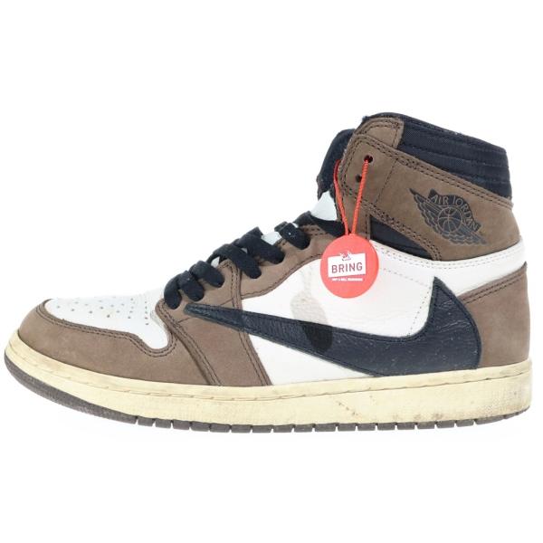 [商品番号]3326I080012[ブランド]NIKE（ナイキ）[モデル]×TRAVIS SCOTT AIR JORDAN 1 HIGH OG TS SP トラヴィススコット エアジョーダン1 ハイカットスニーカー ブラウン/ホワイト US...