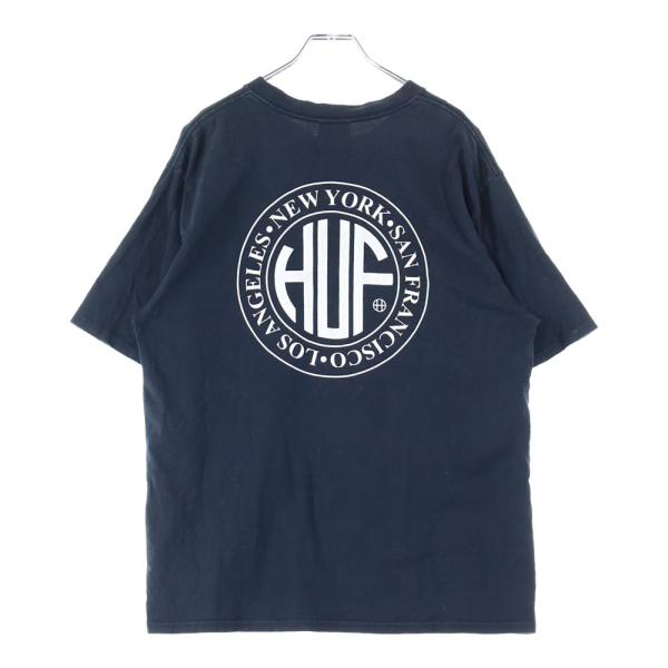 [商品番号]3525J230002[ブランド]HUF（ハフ）[モデル]Regional Washed TEE ロゴプリント クルーネック半袖Tシャツ カットソー ブラック[販売店舗]BRING オンラインショップ