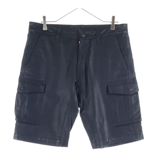 [商品番号]3526A030009[ブランド]MURDER LICENSE（マーダーライセンス）[モデル]山羊革ハーフカーゴパンツ ブラック MLB252 110-151-2023-001[販売店舗]BRING オンラインショップ