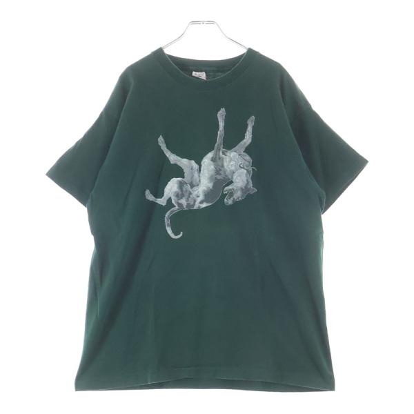 [商品番号]3526C080022[ブランド]VINTAGE（ヴィンテージ）[モデル]90s THE JESUS LIZARD FALLING DOG 半袖Tシャツカットソー グリーン[販売店舗]AWESOME原宿店