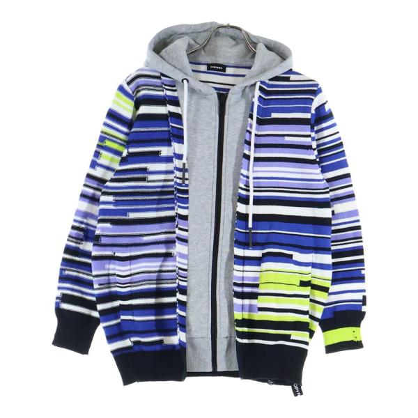 [商品番号]3626A100007[ブランド]DIESEL（ディーゼル）[モデル]ボーダースニットパーカー マルチカラー K-CITRIN[販売店舗]BRING オンラインショップ