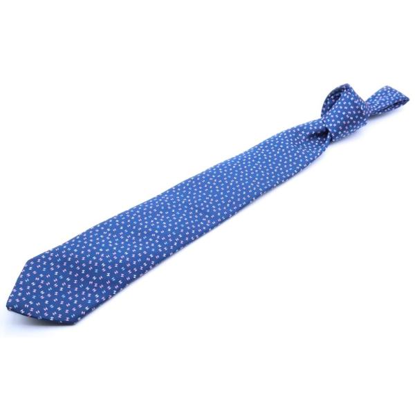 [商品番号]3626B270030[ブランド]HERMES（エルメス）[モデル]Cravate Soie Lourde Hロゴ シルクネクタイ 659282T ネイビー/マルチ[販売店舗]BRING オンラインショップ