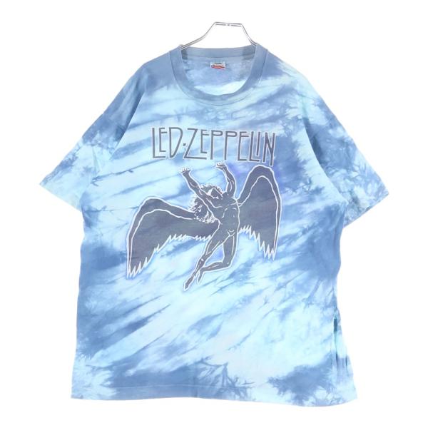[商品番号]3725L120017[ブランド]VINTAGE（ヴィンテージ）[モデル]80s LED ZEPPELIN TEE レッドツェッペリン タイダイ柄 クルーネック 半袖Tシャツ カットソー ブルー[販売店舗]BRING オンライン...