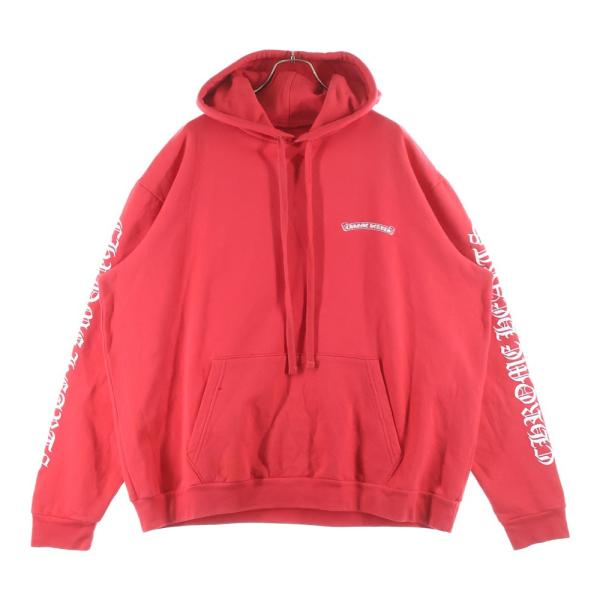 [商品番号]3726B190002[ブランド]CHROME HEARTS（クロムハーツ）[モデル]SWTSHRT PLVR バックスクロールラベルプリント スウェットプルオーバーパーカー レッド[販売店舗]BRINGアメリカ村店