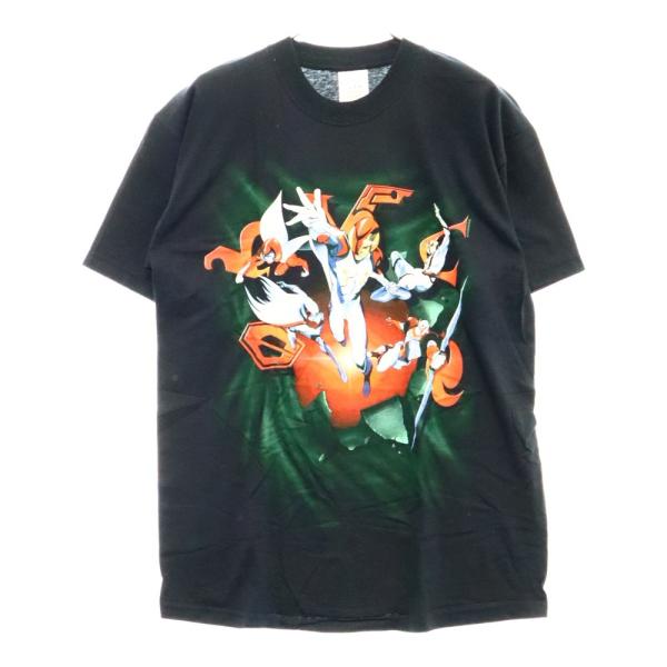 [商品番号]3824J180022[ブランド]VINTAGE（ヴィンテージ）[モデル]00s TATSUNOKO FIGHT TEE タツノコファイト アニメ フロントプリント Tシャツ 半袖カットソー ブラック[販売店舗]BRING オン...