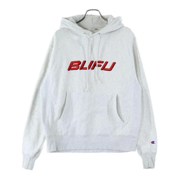 [商品番号]3825J210003[ブランド]NO BRAND（ノーブランド）[モデル]DUMMY YUMMY BUFU PULL OVER HOODIE フロント刺繍ロゴ プルオーバーパーカー グレー[販売店舗]BRING福岡天神店
