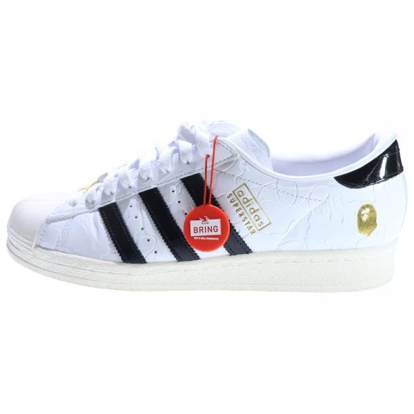 [商品番号]3826A020010[ブランド]adidas（アディダス）[モデル]×A BATHING APE SUPERSTAR V BAPE アベイシング エイプ スーパースター ヴェイプ ローカットスニーカー ホワイト US9.5/2...