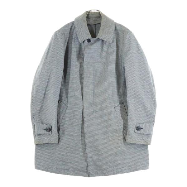 [商品番号]3826A120043[ブランド]kolor（カラー）[モデル]千鳥柄 コットン ライナー付き ステンカラー コート 11WCM-C08106 ブラック/ホワイト[販売店舗]BRING オンラインショップ