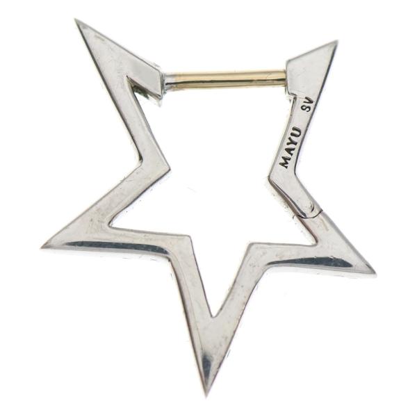 [商品番号]3826A130032[ブランド]NO BRAND（ノーブランド）[モデル]MAYU Hoop star pierced earring マユ フープスター ピースド ピアス シルバー[販売店舗]BRING福岡天神店