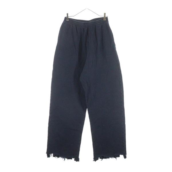 [商品番号]3826A130049[ブランド]BALENCIAGA（バレンシアガ）[モデル]Nail Polish Cropped Pants ネイルポリッシュ クロップド ダメージ スウェットパンツ 783401 TSVD4 ブラック[販...