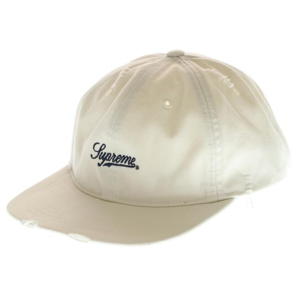 [商品番号]3826A210006[ブランド]SUPREME（シュプリーム）[モデル]25AW Distressed Script Cap ディストレスト スクリプト キャップ アイボリー[販売店舗]BRING福岡天神店
