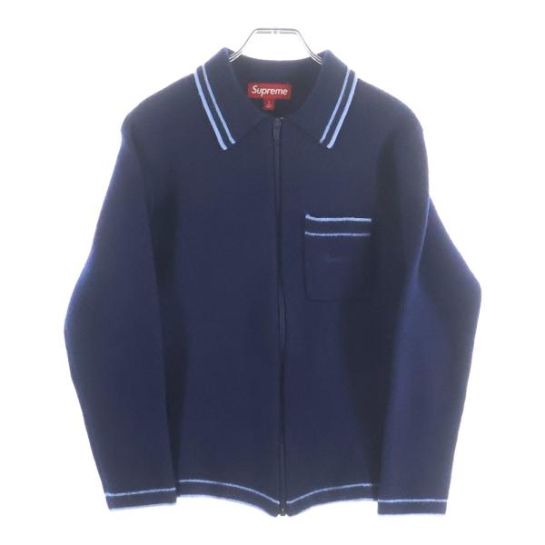 [商品番号]3826B050015[ブランド]SUPREME（シュプリーム）[モデル]24AW Zip Up Polo Sweater ジップアップ ポロ スウェット セーター ネイビー[販売店舗]BRING福岡天神店