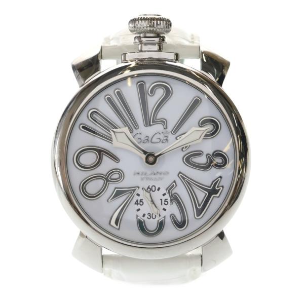 [商品番号]3826D270005[ブランド]GaGa MILANO（ガガミラノ）[モデル]Manuale 48 マニュアーレ 48 手巻き スケルトン 腕時計 ホワイト[販売店舗]BRING オンラインショップ