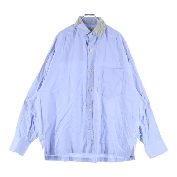 [商品番号]3925J070008[ブランド]kolor（カラー）[モデル]REGULAR COLLAR OXFORD SHIRT レギュラーカラー オックスフォード 長袖シャツ ロングスリーブ ライトブルー 22SCM-B07114[販売...