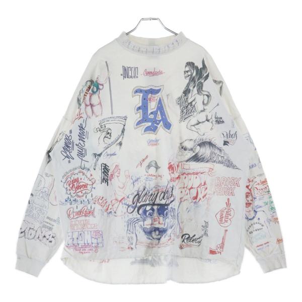 [商品番号]3925K160017[ブランド]SAINT MICHAEL（セントマイケル）[モデル]24SS × BORN RAISED BR LS TEE LA WHITE ボーンアンドレイズド マルチデザイン 長袖シャツ ホワイト[販売...