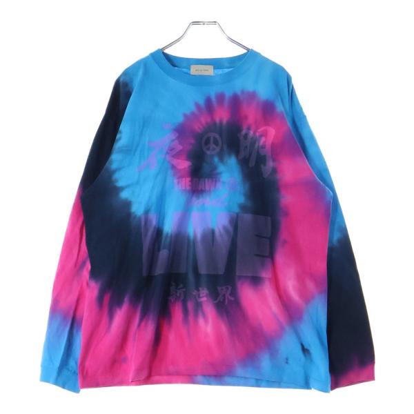 [商品番号]3925L190022[ブランド]BED J.W. FORD（ベッドフォード）[モデル]Tyedye Long Sleeve T-shirt タイダイ柄 クルーネック 長袖Tシャツ ロングスリーブ ブルー/ピンク 22AW-B-...