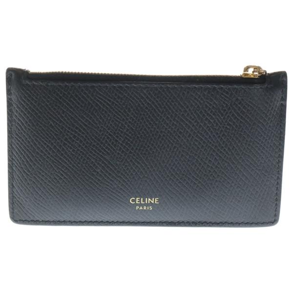 [商品番号]3926B160017[ブランド]CELINE（セリーヌ）[モデル]Unlock Your Fantasies ロゴ刻印 レザー カードホルダー コインケース ブラック/ゴールド 10B683BSG[販売店舗]BRING大宮店