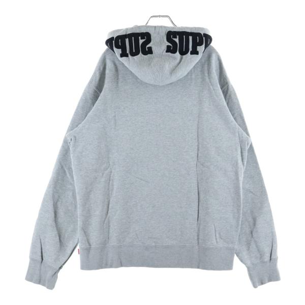 [商品番号]3926D240011[ブランド]SUPREME（シュプリーム）[モデル]19AW Mirrored Logo Hooded Sweatshirt アップリケロゴ プルオーバースウェットパーカー フーディ グレー[販売店舗]BR...