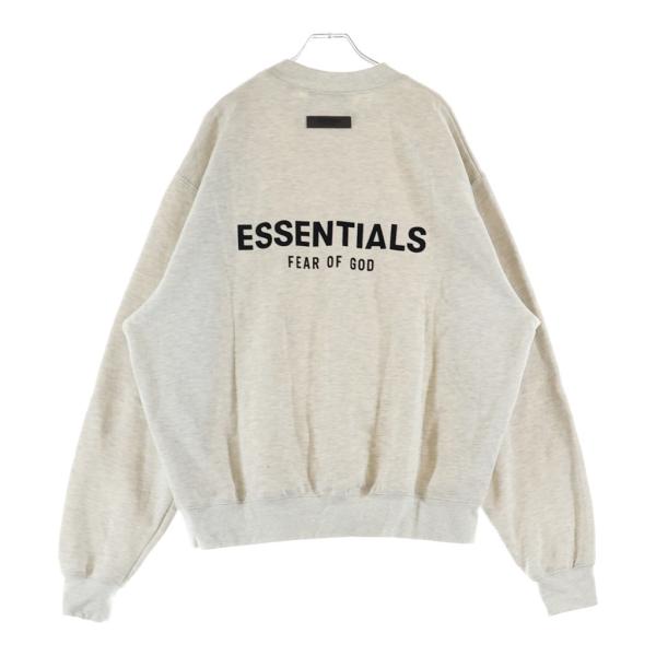 [商品番号]3926E030002[ブランド]FEAR OF GOD ESSENTIALS（フィアオブゴッド エッセンシャルズ）[モデル]ラバーロゴ モックネック 長袖スウェット トレーナー グレー[販売店舗]BRING大宮店