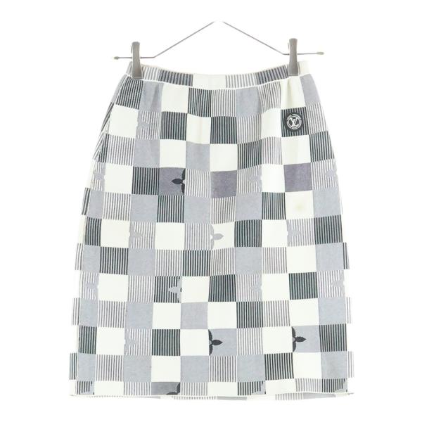 [商品番号]4126B050023[ブランド]LOUIS VUITTON（ルイヴィトン）[モデル]23SS Damier Straight Skirt ダミエ ストレートスカート アイボリー/グレー レディース RW231W XL0 FOK...