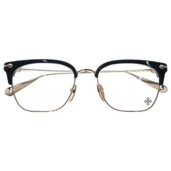 [商品番号]4226E260005[ブランド]CHROME HEARTS（クロムハーツ）[モデル]SLUNTRADICTION ハーフリム 眼鏡 メガネ アイウェア ブラック/ゴールド[販売店舗]BRINGアメリカ村店