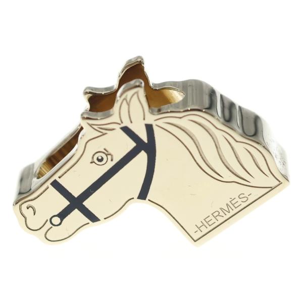 [商品番号]4826D260039[ブランド]HERMES（エルメス）[モデル]■カドリージュ ツイリーリング スカーフリング ゴールド×ブラック GP[販売店舗]BRING オンラインショップ