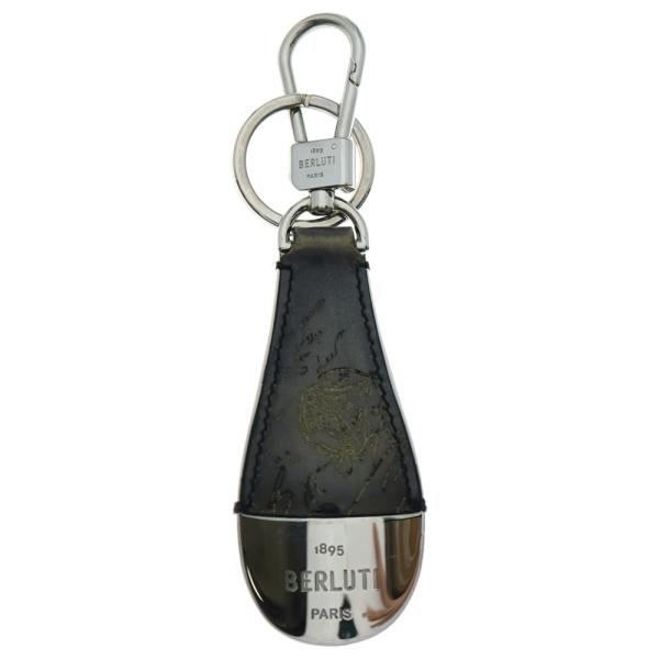 [商品番号]5625J150010[ブランド]Berluti（ベルルッティ）[モデル]カリグラフィ スクリット シューホース 靴べら グレー スクリットレザー シルバー金具[販売店舗]BRING オンラインショップ