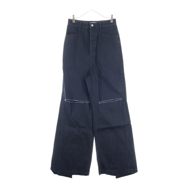 [商品番号]7125J140016[ブランド]FFFPOSTALSERVICE（トリプルエフポスタルサービス）[モデル]25SS WIDE DAMAGED DENIM ダメージ加工デニムワイドパンツ FFFPSSS2528 ブラック[販売店...