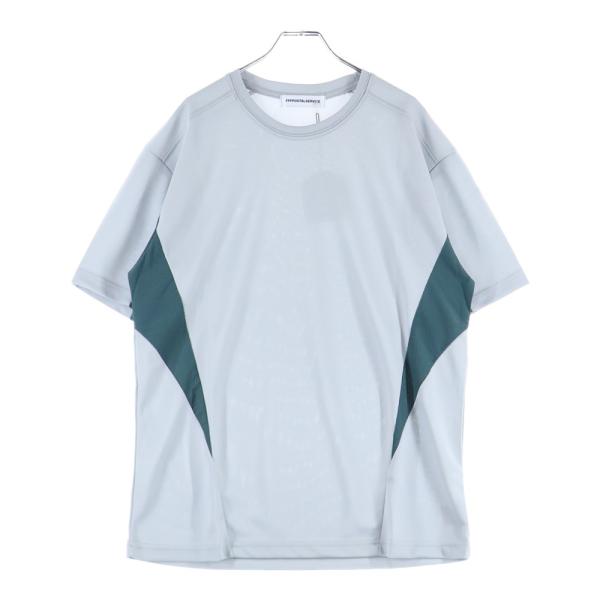 [商品番号]7125J140024[ブランド]FFFPOSTALSERVICE（トリプルエフポスタルサービス）[モデル]25SS DIFFRACTION KNIT ディフラクションニット切替長袖Tシャツ FFFPSSS2530 グレー/グリ...