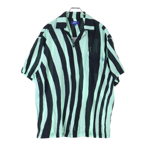 [商品番号]7125K140006[ブランド]Lafayette（ラファイエット）[モデル]DISTORTED STRIPE S/S SHIRT ストライプ半袖シャツ LS230207 グリーン[販売店舗]BRING オンラインショップ