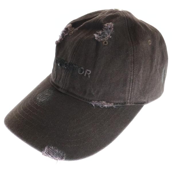 [商品番号]7126A100013[ブランド]FFFPOSTALSERVICE（トリプルエフポスタルサービス）[モデル]25AW DIRECTOR DAMAGED DENIM CAP ディレクターダメージロゴキャップ 帽子 ブラウン[販売店...