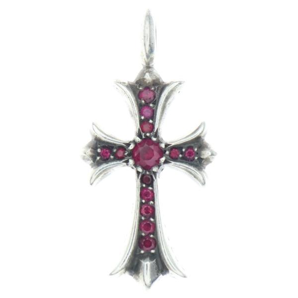 [商品番号]7226A170001[ブランド]CHROME HEARTS（クロムハーツ）[モデル]TNY CRSF P RUBY タイニーファットクロス PAVEルビー ペンダント シルバーネックレストップ[販売店舗]OneStyle新宿店