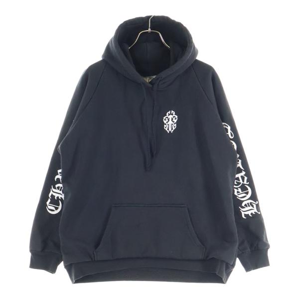 [商品番号]7226A200013[ブランド]CHROME HEARTS（クロムハーツ）[モデル]OLD SWTSHRT PLVR HD ヴァインダガープリント 袖英字プリント 裏地サーマル スウェットプルオーバーパーカー ブラック[販売店...