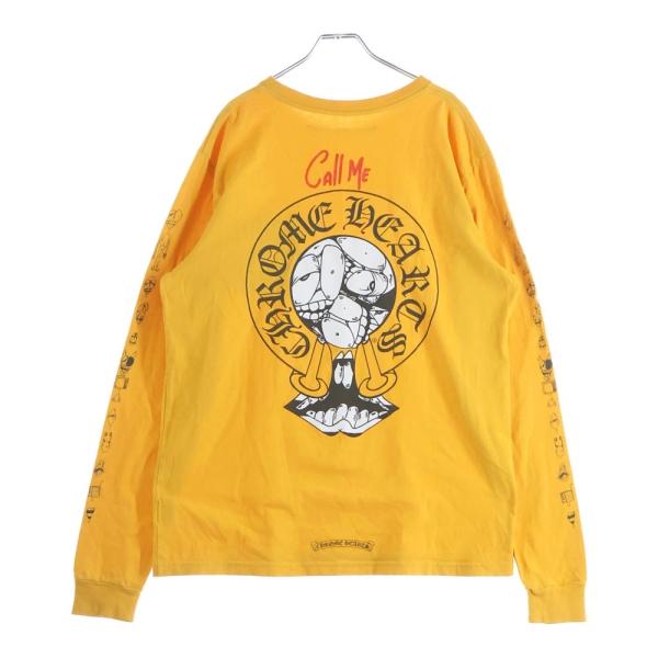[商品番号]7226B180011[ブランド]CHROME HEARTS（クロムハーツ）[モデル]×MATTY BOY PPO コールミー マスタード クルーネック長袖Tシャツ 長袖カットソー[販売店舗]BRING仙台店