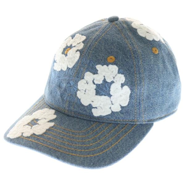 [商品番号]7526B100018[ブランド]DENIM TEARS（デニムティアーズ）[モデル]コットンリースデニムキャップ インディゴ[販売店舗]BRING福岡天神店