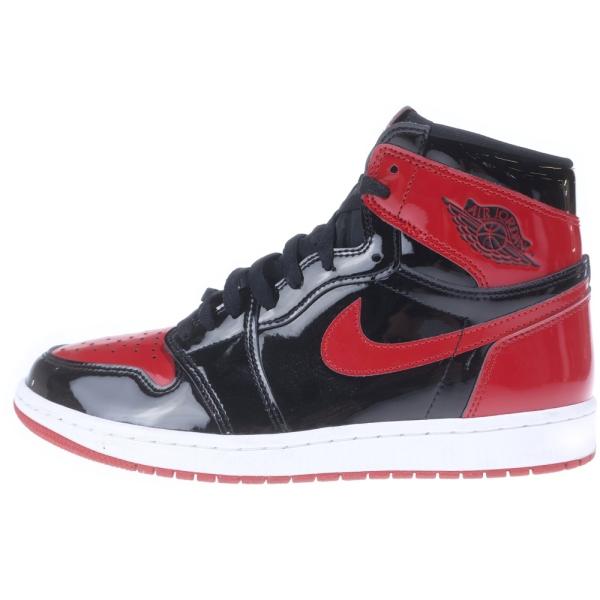[商品番号]8326C290005[ブランド]NIKE（ナイキ）[モデル]AIR JORDAN 1 RETRO HIGH OG BRED PATENT 555088-063 エアジョーダン1 レトロ ブレッド パテント ハイカットスニーカー...
