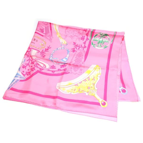 [商品番号]8525L210005[ブランド]HERMES（エルメス）[モデル]カレ90 Etriers Remix ピンク系 シルクスカーフ[販売店舗]BRING オンラインショップ