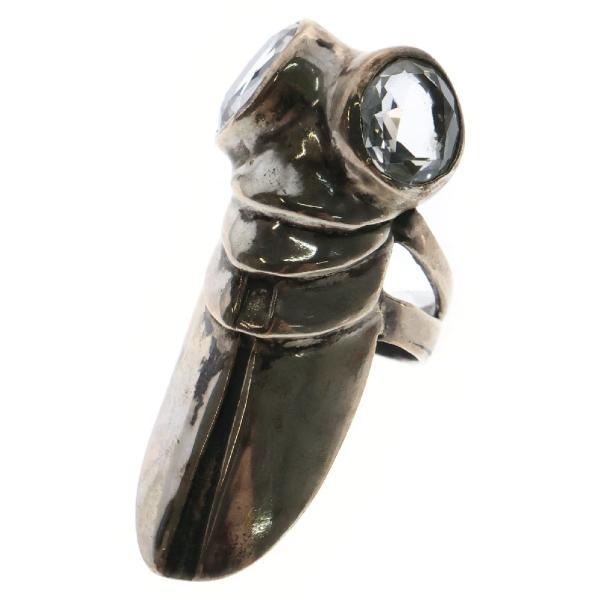 [商品番号]9025F120062[ブランド]ALEX STREETER（アレックスストリーター）[モデル]Superfly Ring スーパーフライ リング 指輪 12号 クリア/シルバー[販売店舗]OneStyle原宿店