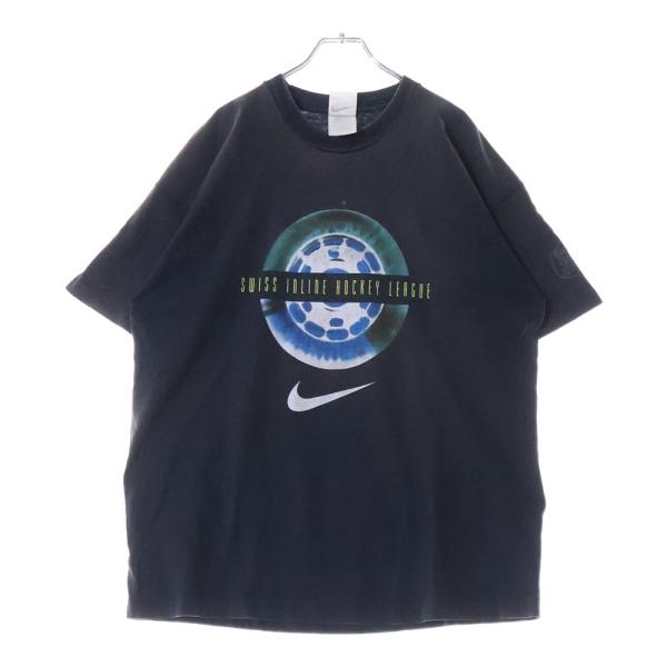 [商品番号]9025H010074[ブランド]NIKE（ナイキ）[モデル]90-00S SMISS INLINE HOCKEY LEAGUE スミスインラインホッケーリーグ プリントロゴ 半袖Tシャツ カットソー ブラック[販売店舗]BRI...