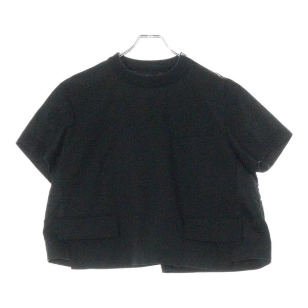 [商品番号]9025H070163[ブランド]Sacai（サカイ）[モデル]SUITING PULLOVER スーチング ドッキング マルチポケット プルオーバー カットソー 半袖Tシャツ ブラック レディース SCW-218[販売店舗]B...