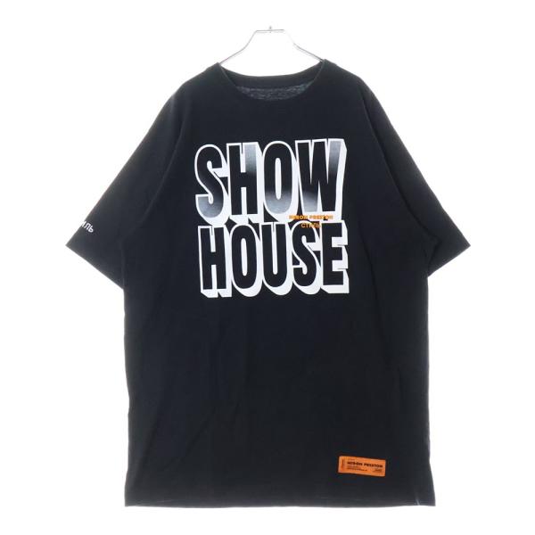 [商品番号]9025H220018[ブランド]HERON PRESTON（ヘロンプレストン）[モデル]18SS Show House Tee ショーハウス プリントTシャツ 半袖カットソー ブラック HMAA001S18632050[販売店...