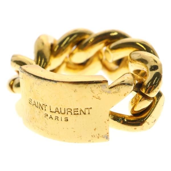 [商品番号]9025I140056[ブランド]SAINT LAURENT PARIS（サンローランパリ）[モデル]BAGUE CHAINE GOURMET チャンキー チェーンリング ゴールド[販売店舗]BRING オンラインショップ