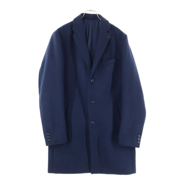 [商品番号]9025I270035[ブランド]INHERIT（インヘリット）[モデル]ポリレーヨン 3B チェスターコート ネイビー 17-020-720-3010-4-0[販売店舗]BRING オンラインショップ